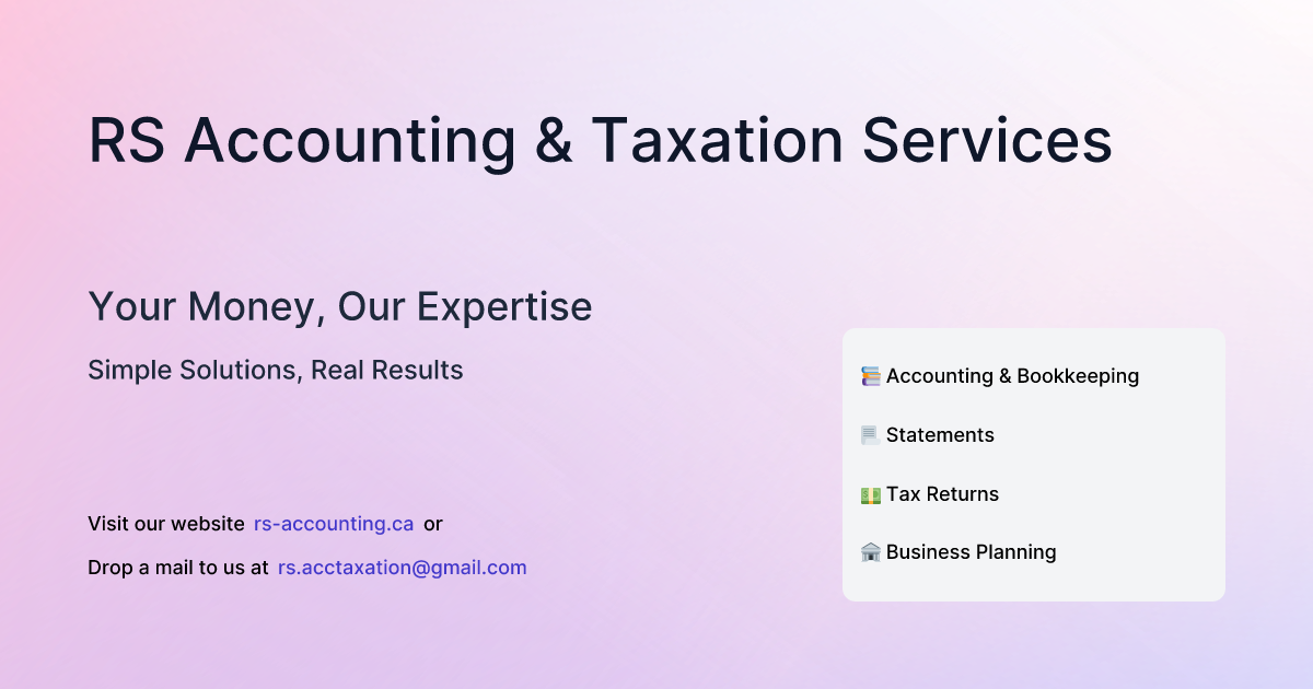 RS Accounting & Taxation Services